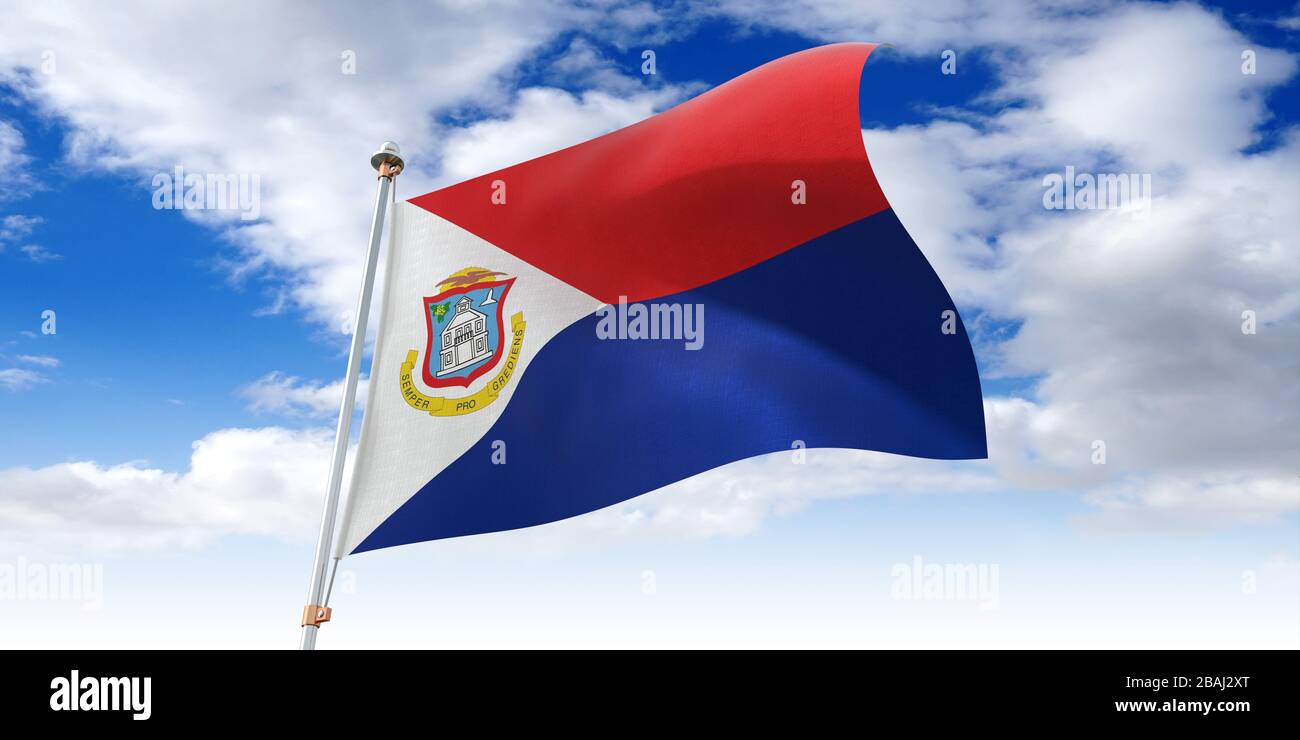 Sint maarten flag hi-res stock photography and images - Alamy
