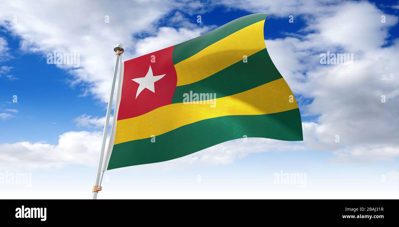 Togo waving flag hi-res stock photography and images - Alamy