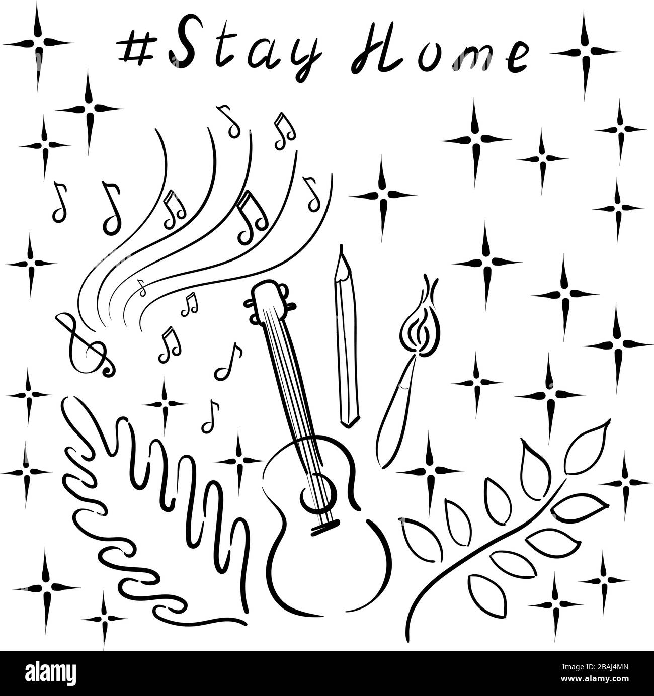 Pencil Drawings Of Musical Notes