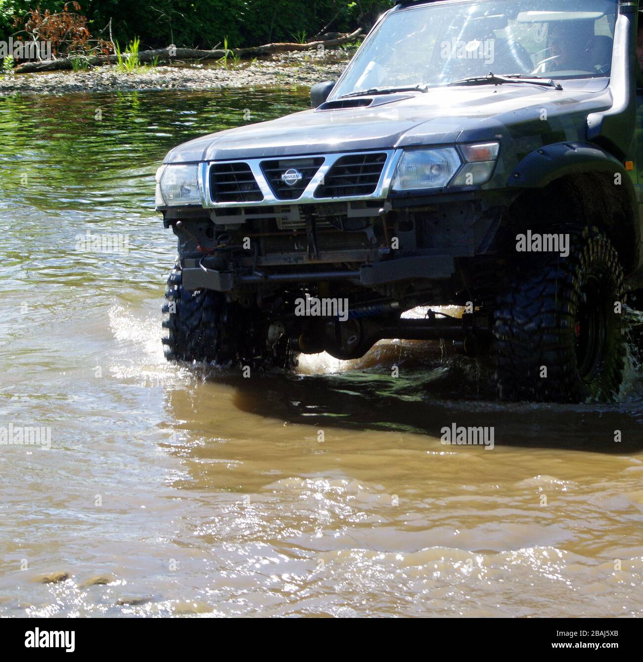 Travel concept with big 4x4 car Stock Photo - Alamy