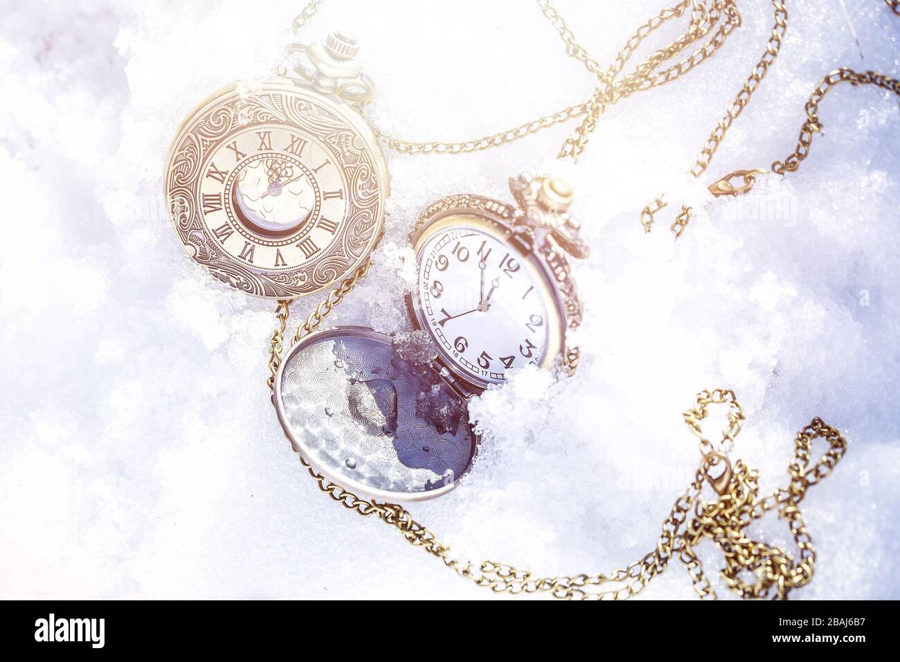 Clock showing five minutes to twelve. Time to stop and realize the ...