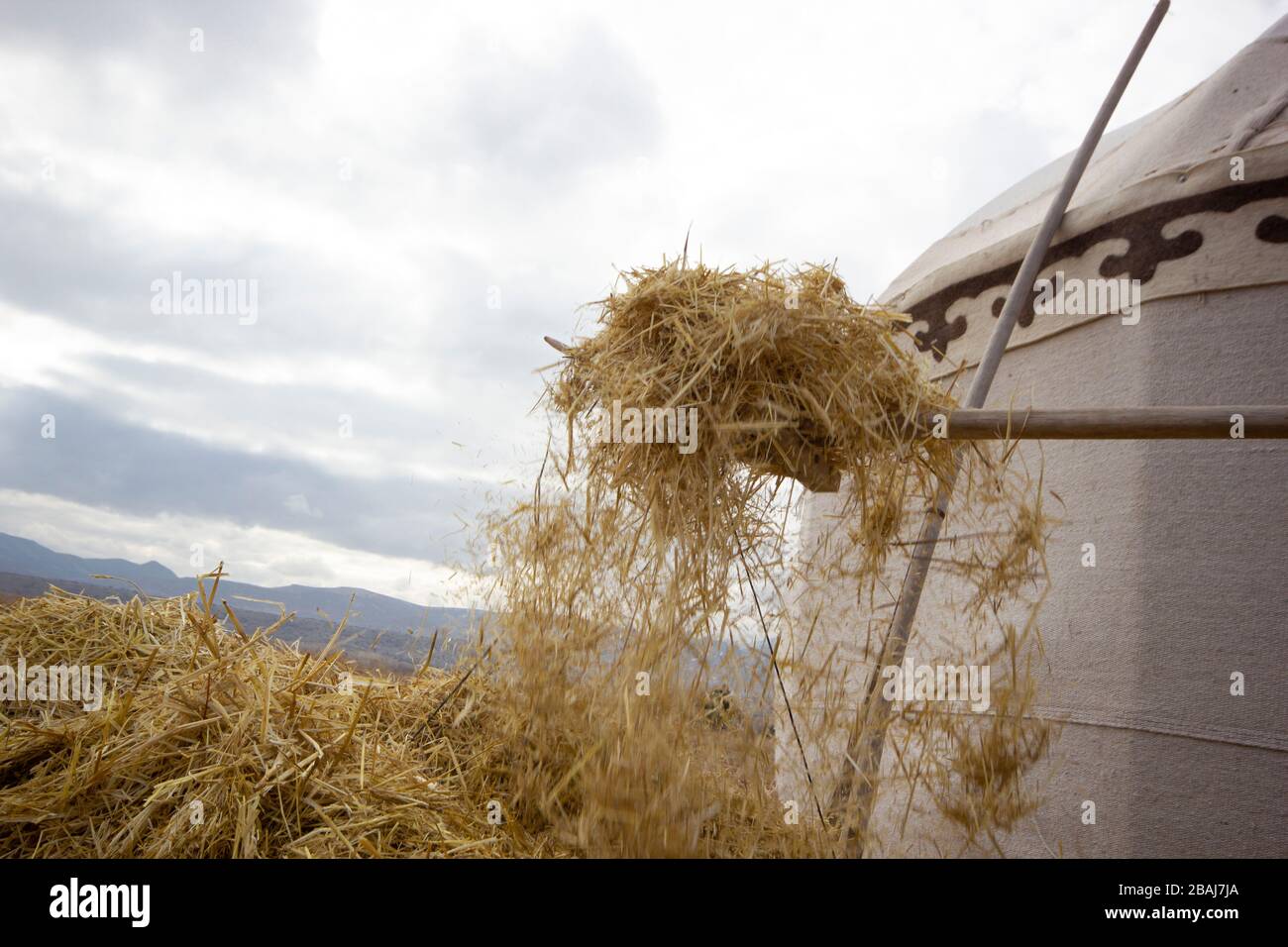 Old Nomadic Turkish Tents. Nomadic People Stock Photo - Alamy