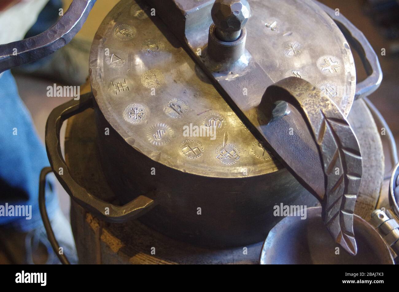Production of aluminum coins, How to make coin Stock Photo - Alamy