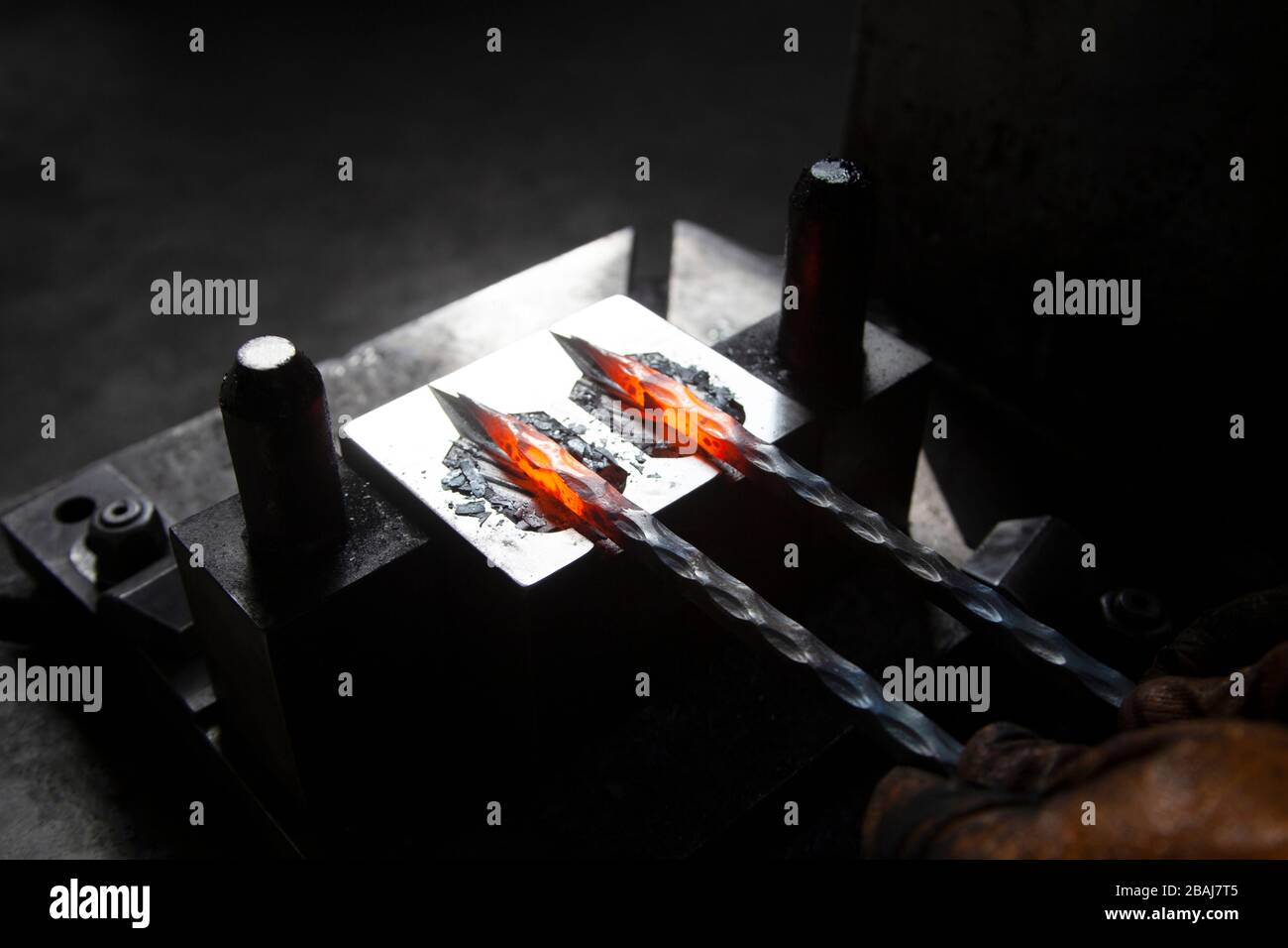 metals processed in a blacksmith shop Stock Photo - Alamy