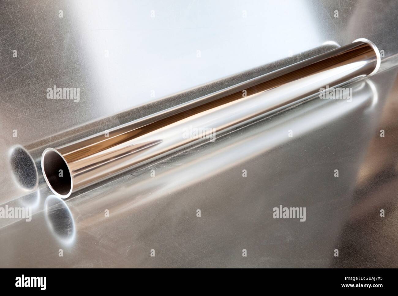 new metal pipe texture background Stock Photo - Alamy