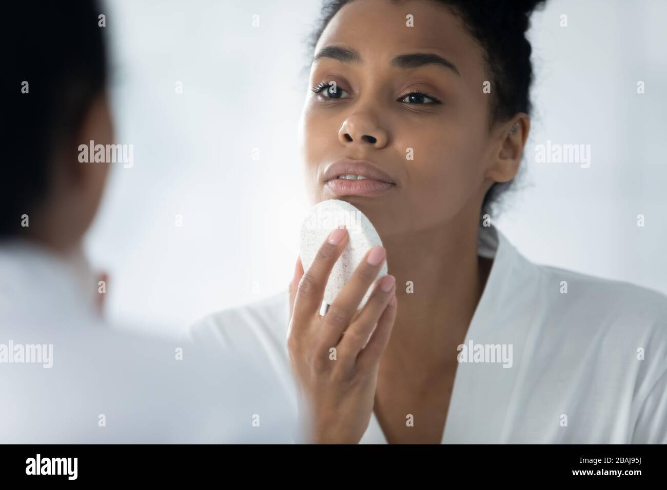 Woman reflecting in mirror hi-res stock photography and images - Alamy