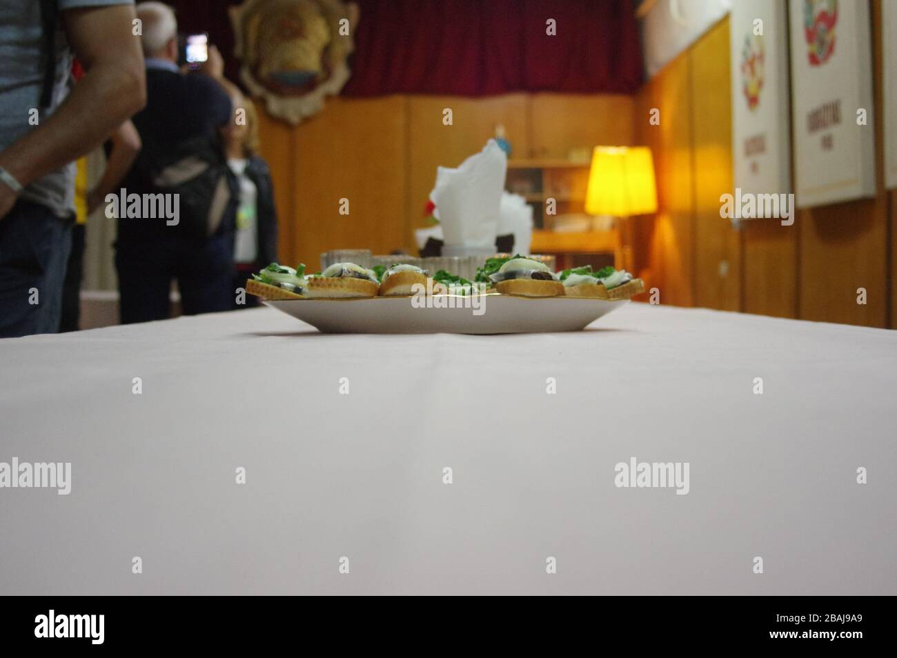 Old canteen interior of soviet factory in Latvia Stock Photo - Alamy