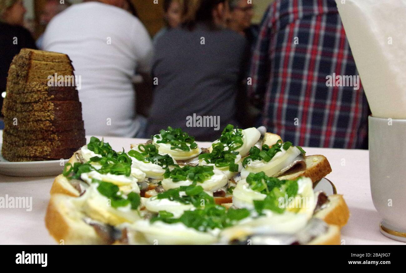 Old canteen interior of soviet factory in Latvia Stock Photo - Alamy