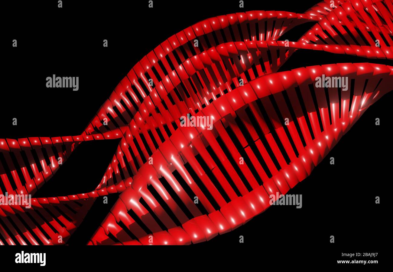 Digital 3d model of DNA structure,3d Rendering Stock Photo - Alamy