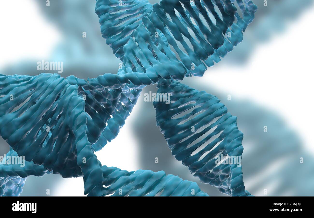 Digital 3d model of DNA structure,3d Rendering for background Stock ...