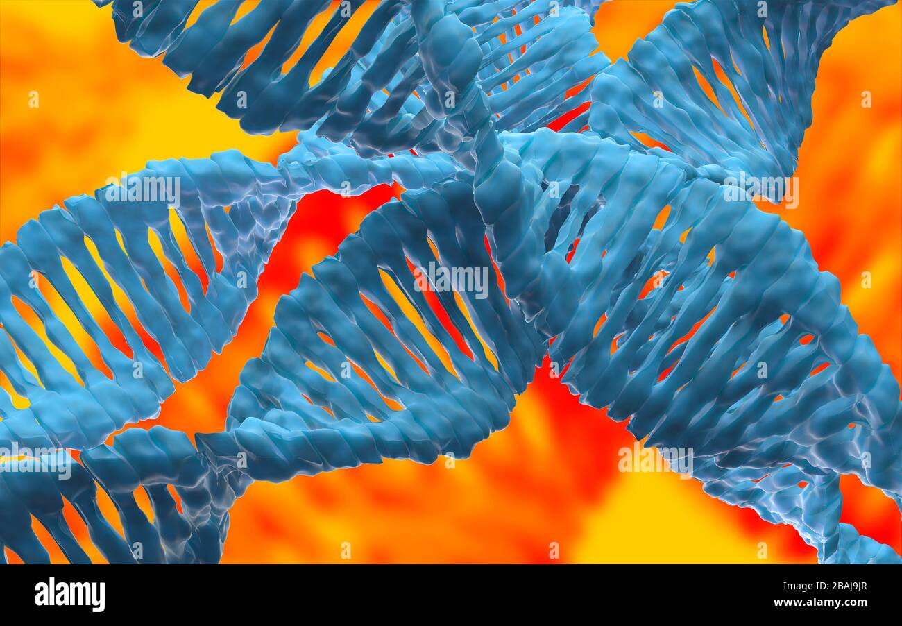 Digital 3d model of DNA structure,3d Rendering for background Stock ...
