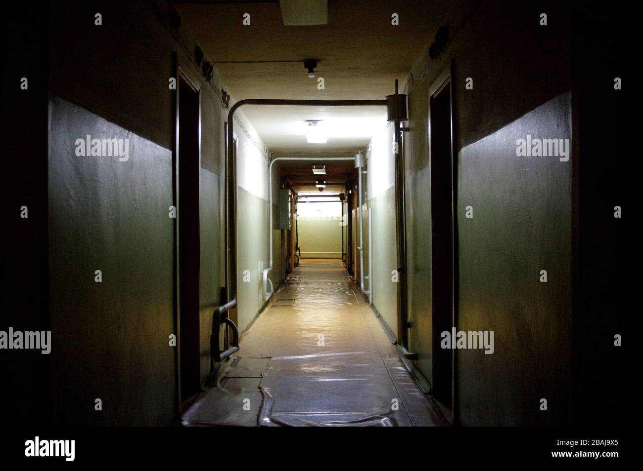 Old canteen interior of soviet factory in Latvia Stock Photo - Alamy