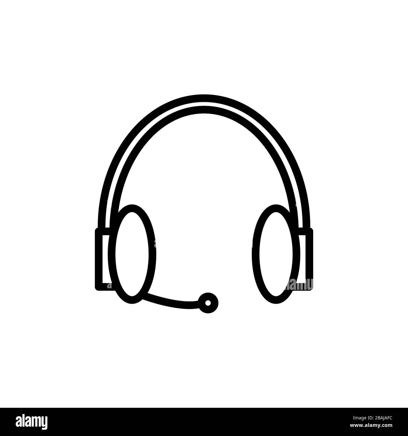 headphone graphic design template vector isolated Stock Vector Image ...