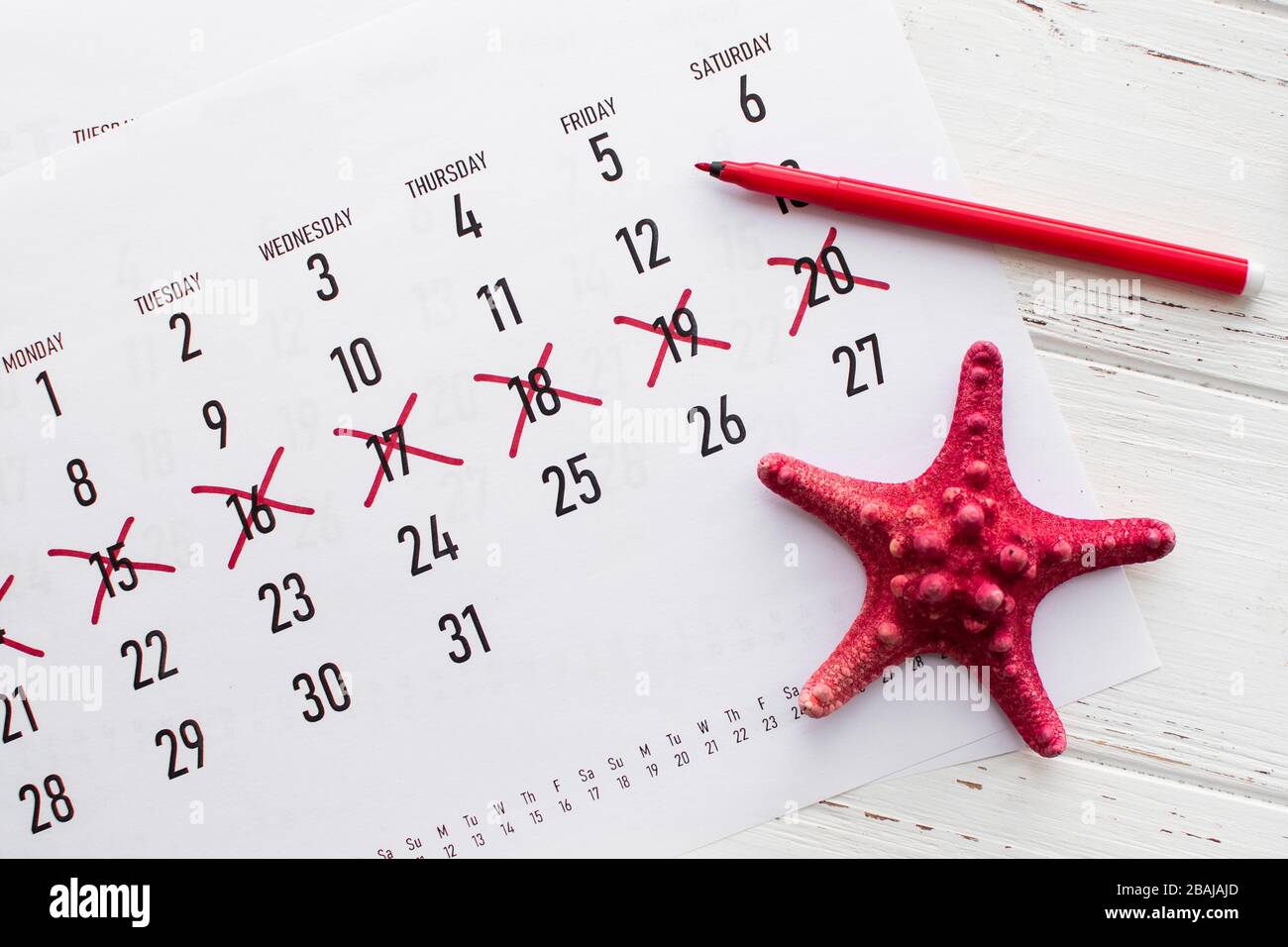 Vacation planning concept. Travel preparation: vacation plan written on ...