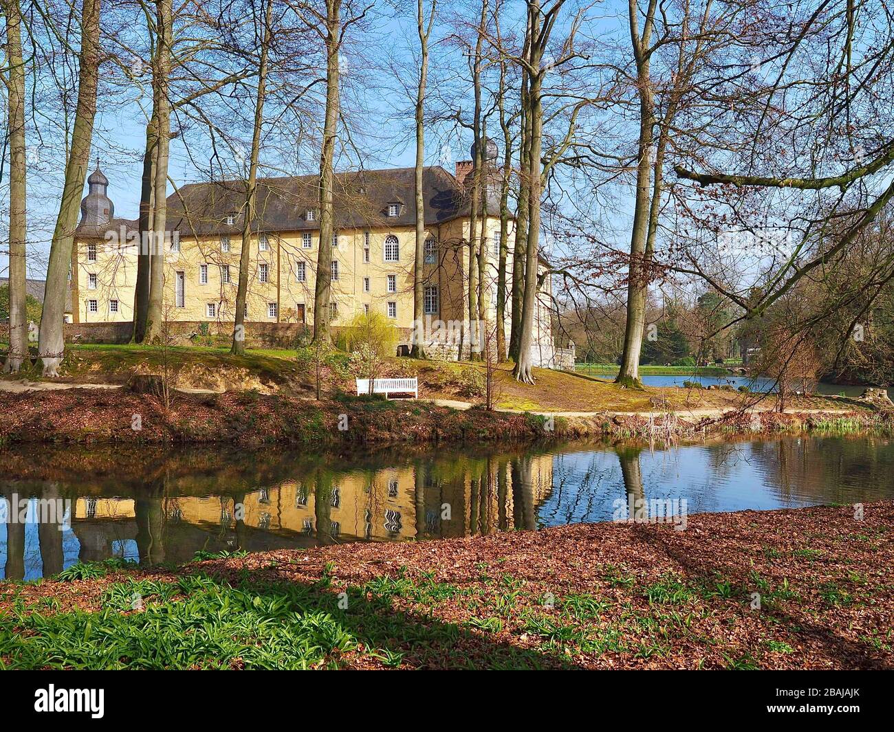 Yellow german castle hi-res stock photography and images - Alamy