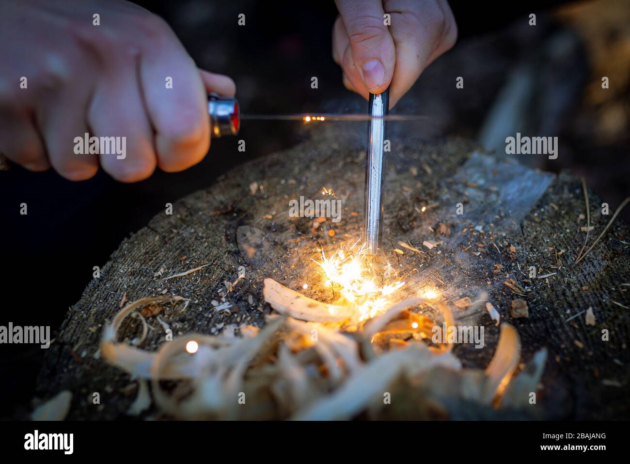 Flint spark stones hi-res stock photography and images - Alamy