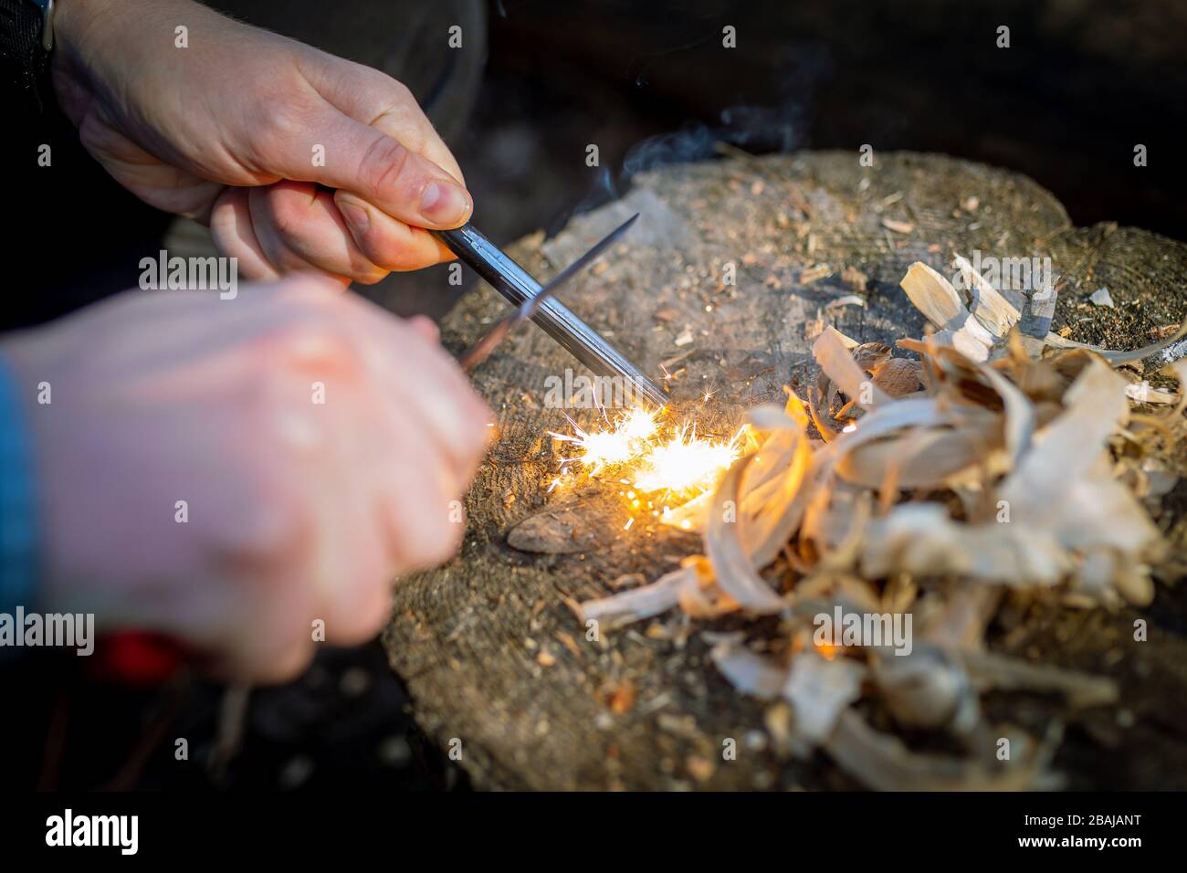 Flint spark stones hi-res stock photography and images - Alamy