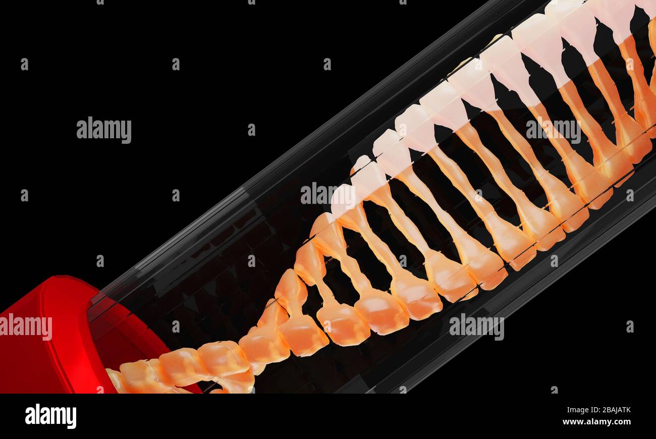 Digital 3d model of DNA structure,3d Rendering for background Stock ...