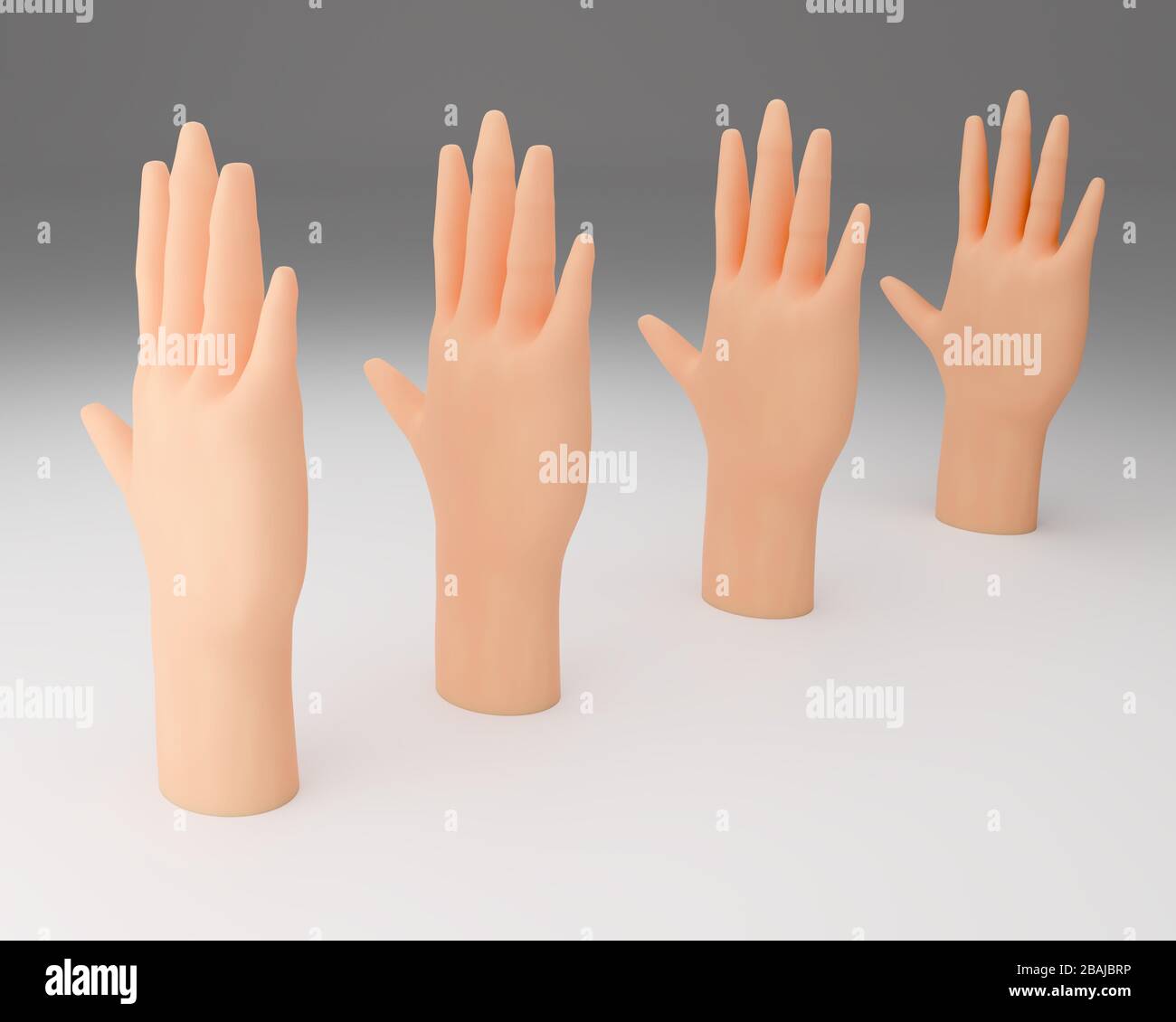 3D Hand Models for background,3d rendering Stock Photo - Alamy