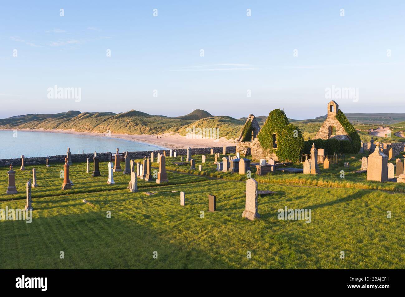 Old Cemetery in churchyard at ruin of Balnakeil church, Balnakeil ...