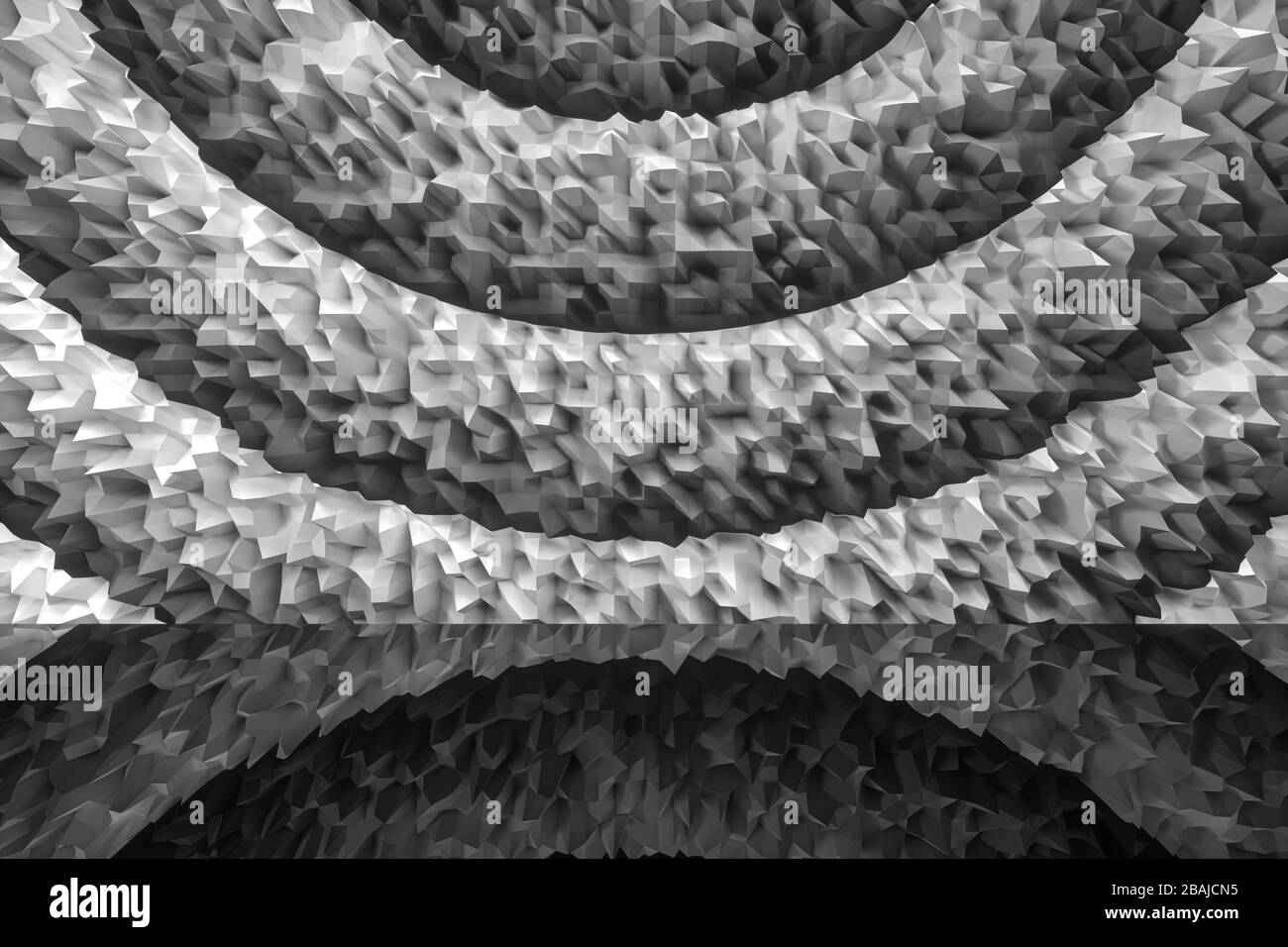 Abstract uneven background, fragments and lines, 3d rendering. Computer ...