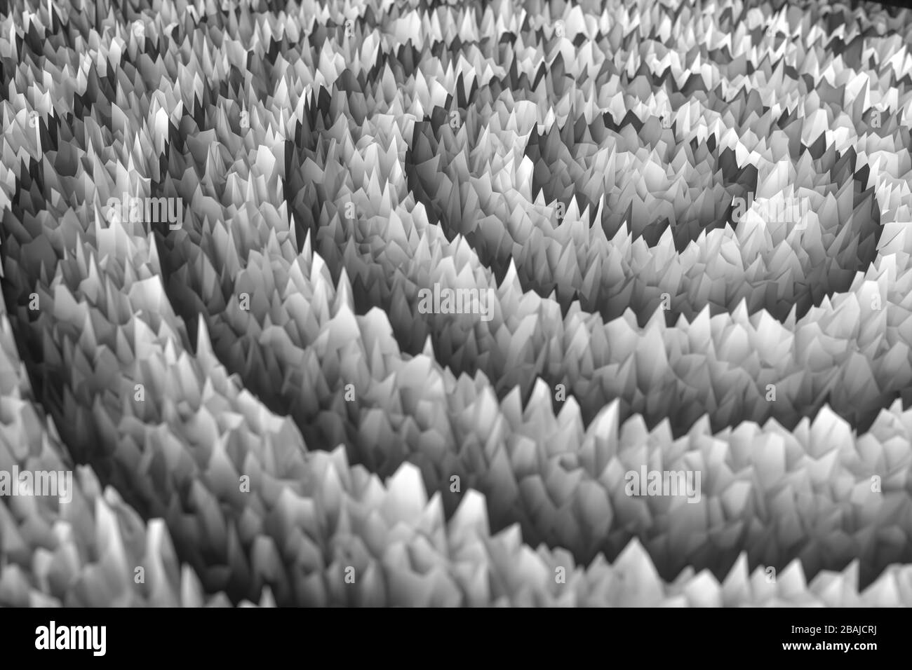 Abstract uneven background, fragments and lines, 3d rendering. Computer ...