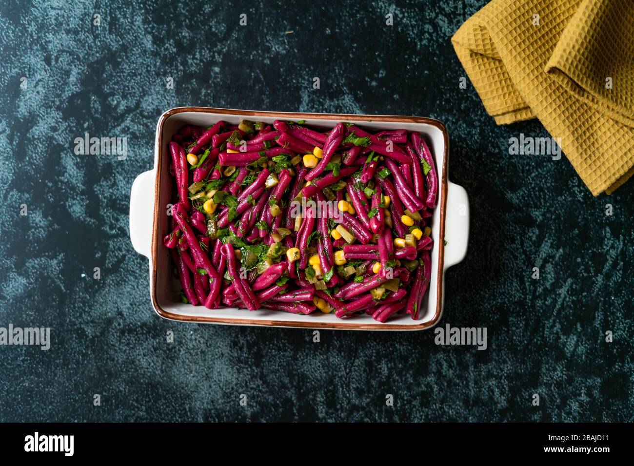 Turkish Style Cold Purple Pasta Salad with Turnip Juice Casarecce with ...