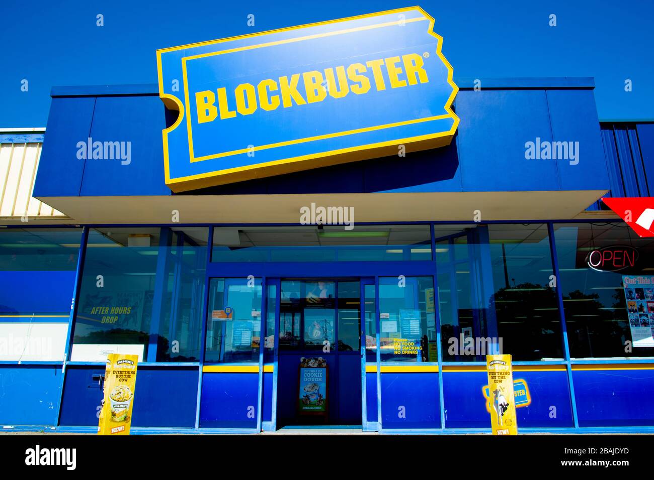 Perth, Australia - March 13, 2019: The last Blockbuster video store in ...