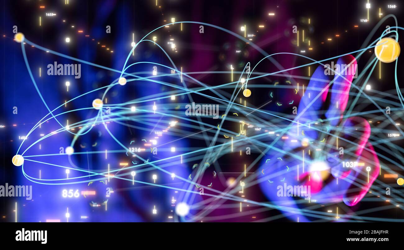 Geometric network hi-res stock photography and images - Alamy