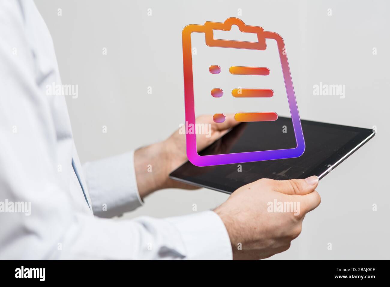 A ticking check box. check boxes cloud Stock Photo - Alamy