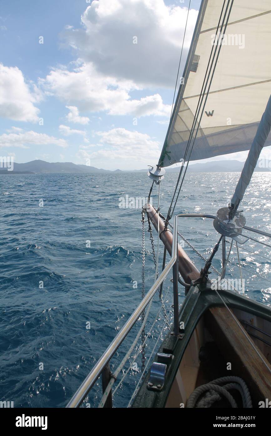 Sailing away on the ocean Stock Photo - Alamy