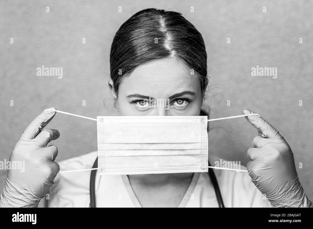 Doctor and contagious disease Black and White Stock Photos & Images - Alamy