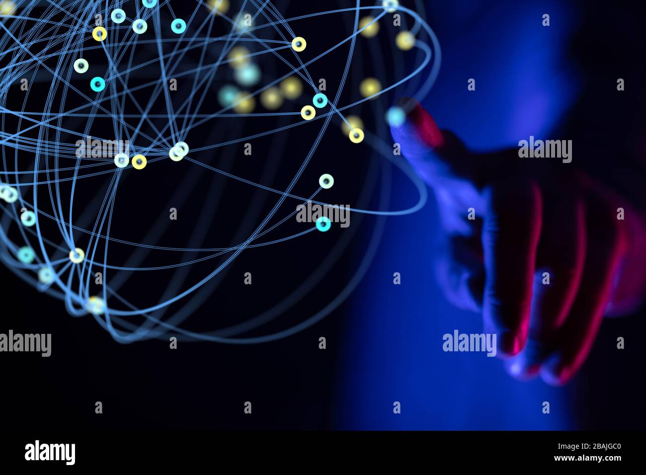 A Digital Network and data concept Stock Photo - Alamy