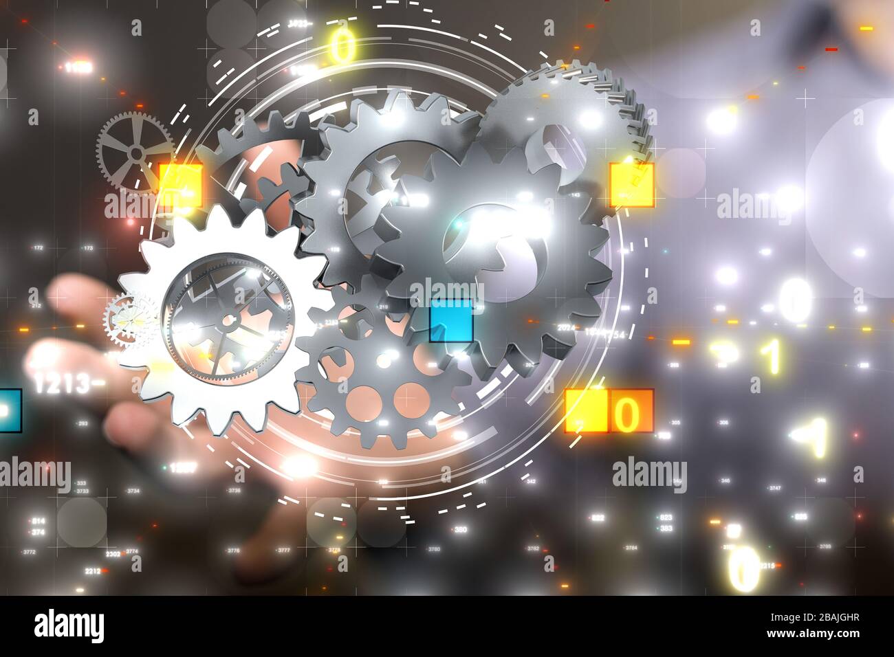A business team gear to success concept Stock Photo - Alamy