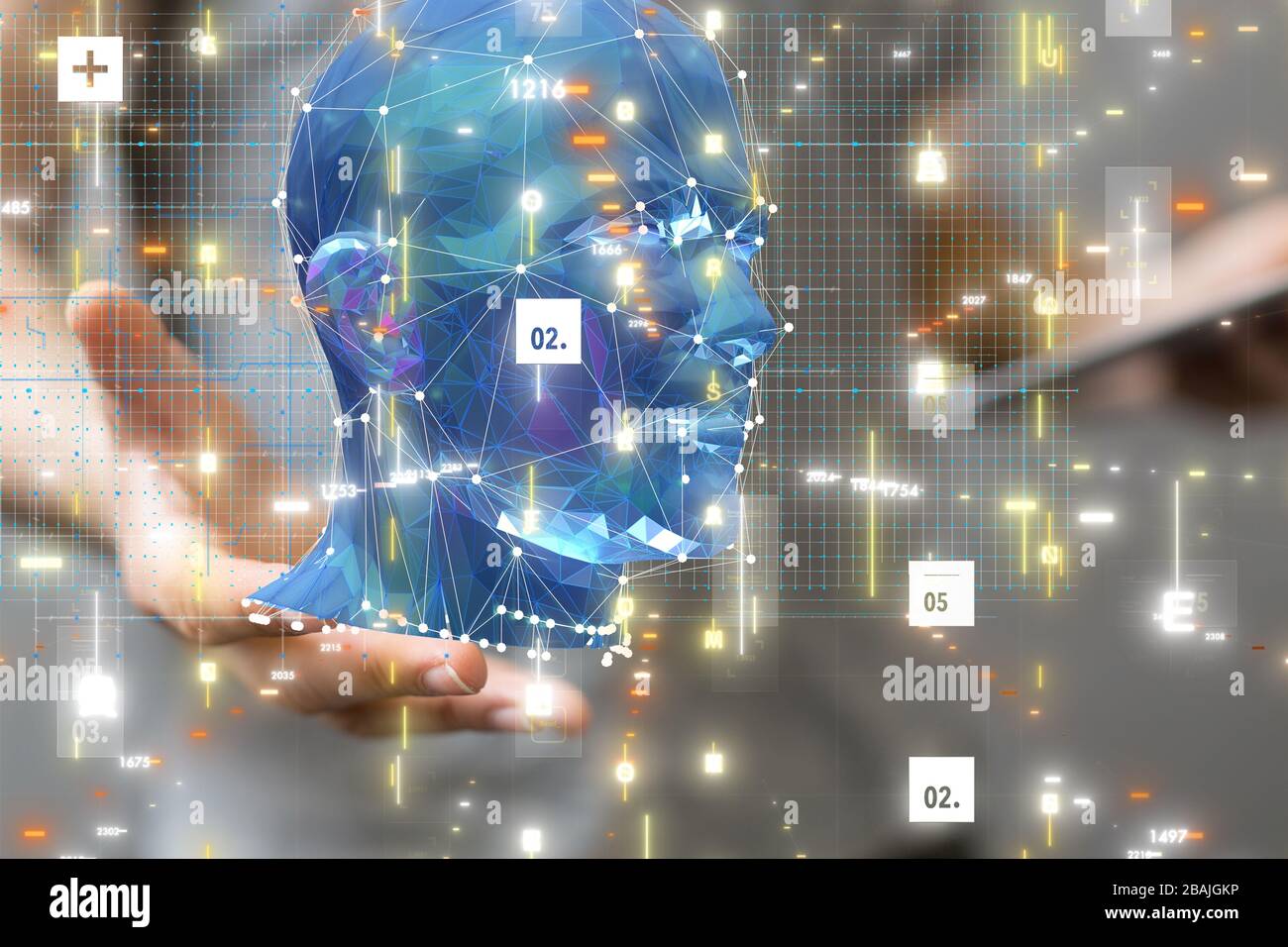 A science consist head human digital technology concept Stock Photo - Alamy
