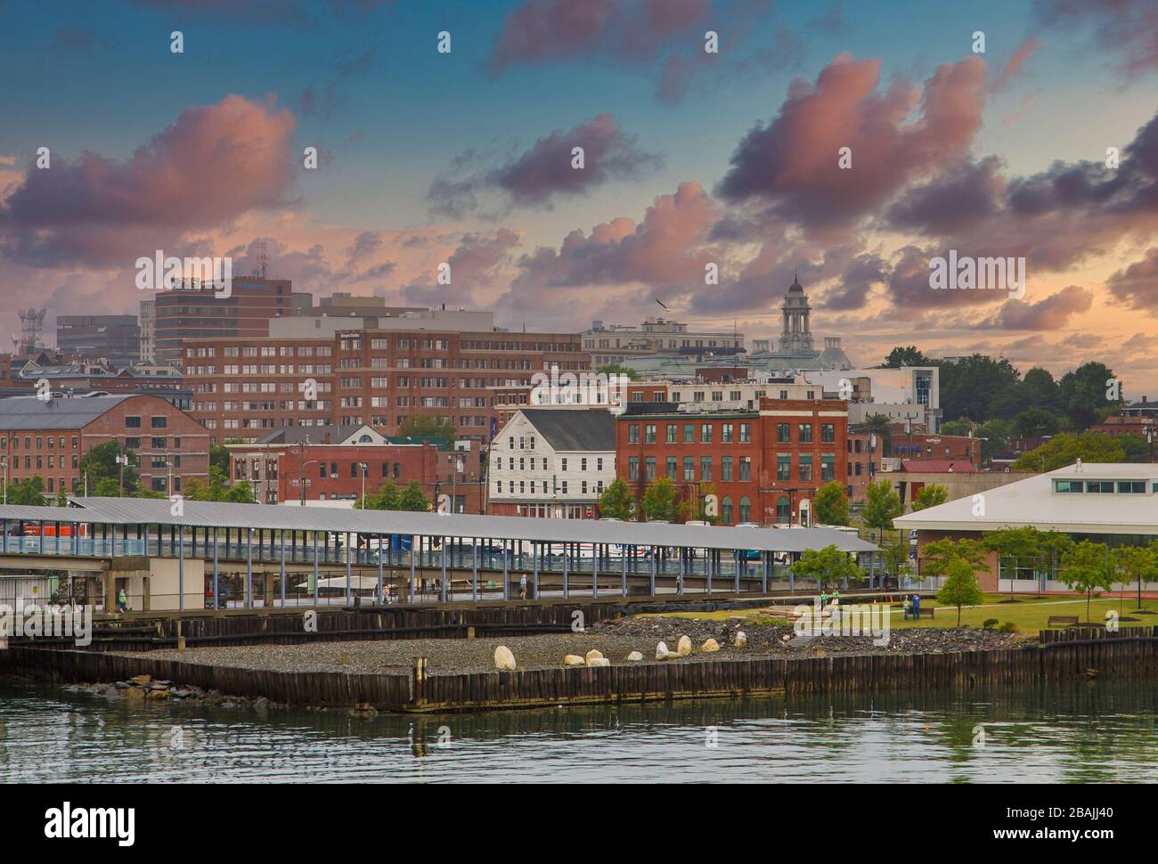 Portland Pier in Early Morning Stock Photo - Alamy