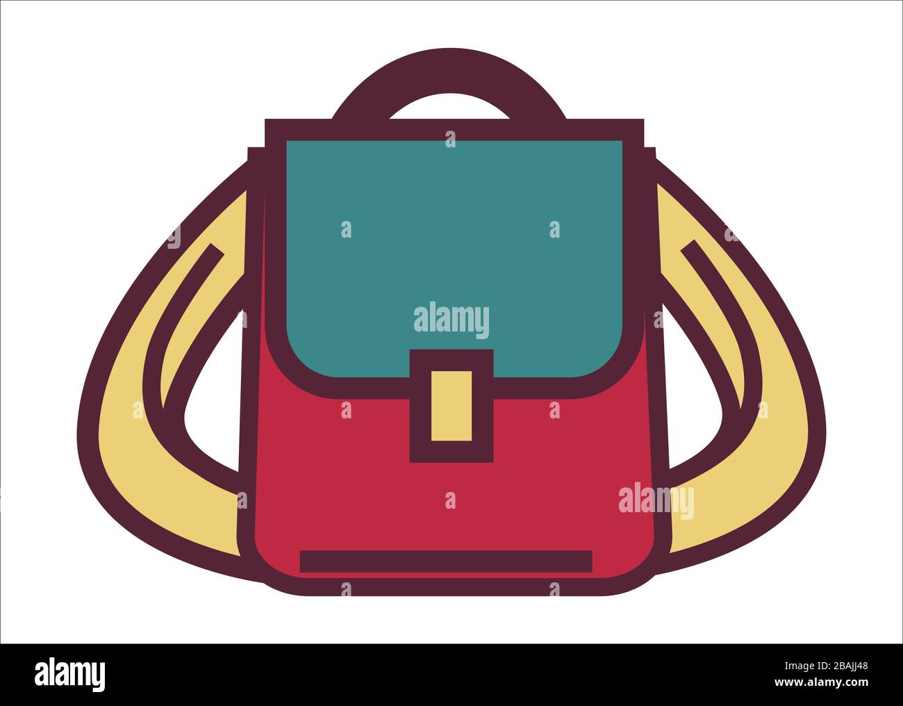 Pupils school bag Stock Vector Images - Alamy