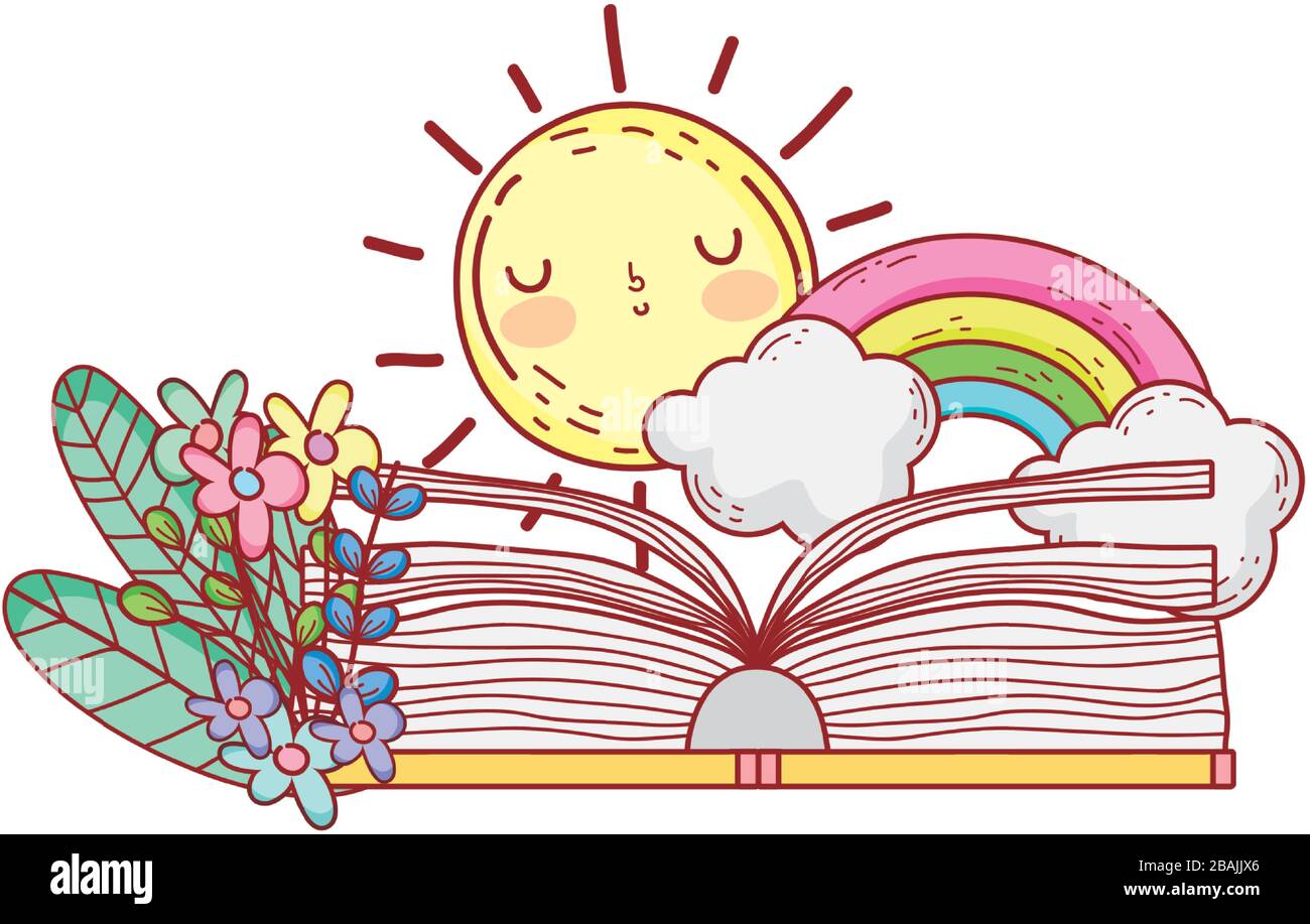 Sun Reading Clipart
