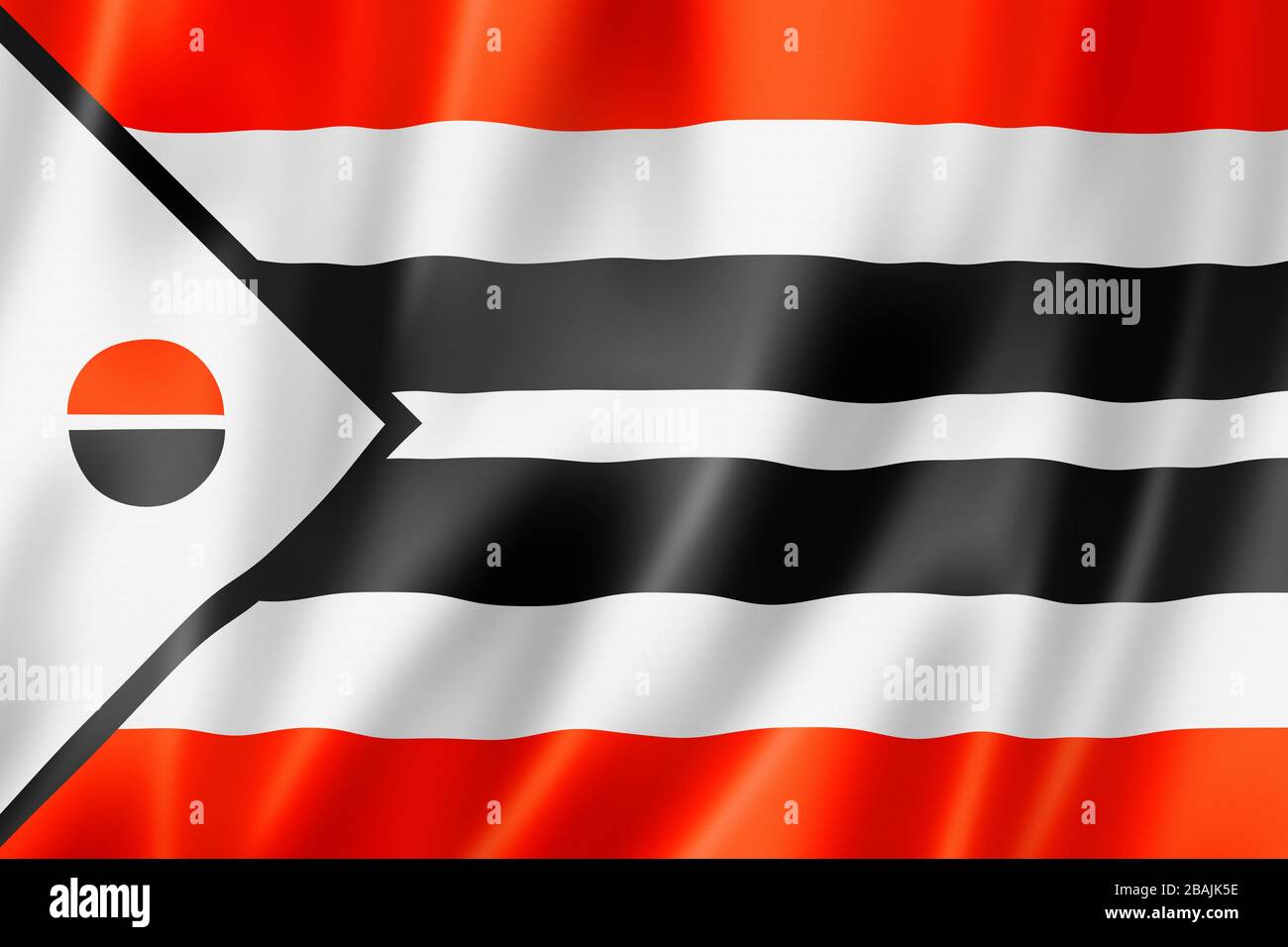 Arapaho people ethnic flag, USA. 3D illustration Stock Photo - Alamy