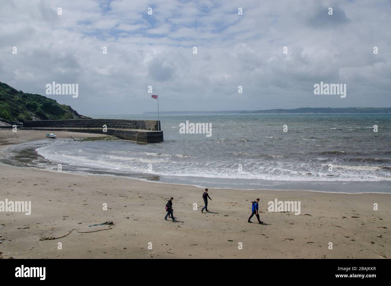 The Rashleigh Inn at Polkerris, Par in Cornwall, England, UK Stock ...