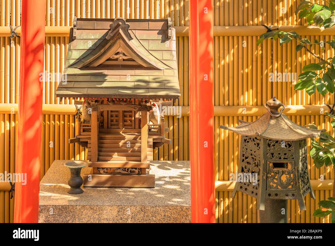 tokyo, japan - march 02 2020: Small massha shrine dedicated to ...
