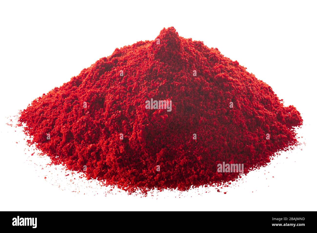 Pile of ground red chile pepper or paprika, isolated Stock Photo - Alamy