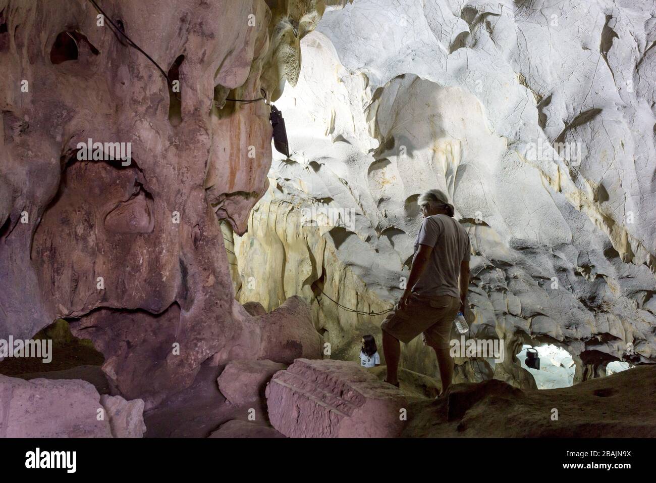 Karain Cave, Antalya / Turkey - 07/08/2016: Tourists visiting The ...