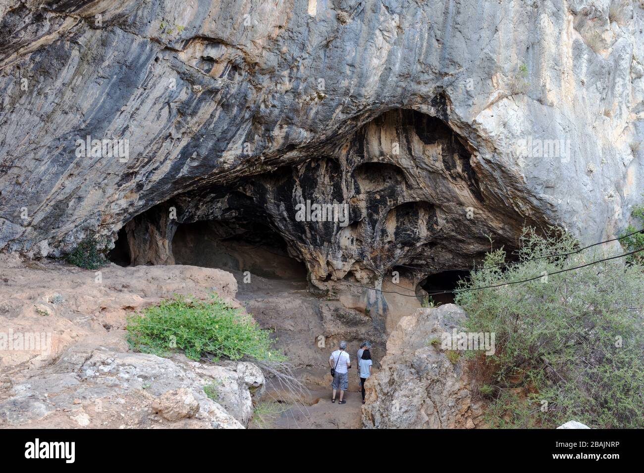 Karain Cave, Antalya, Turkey. Paleolithic archaeological site ...