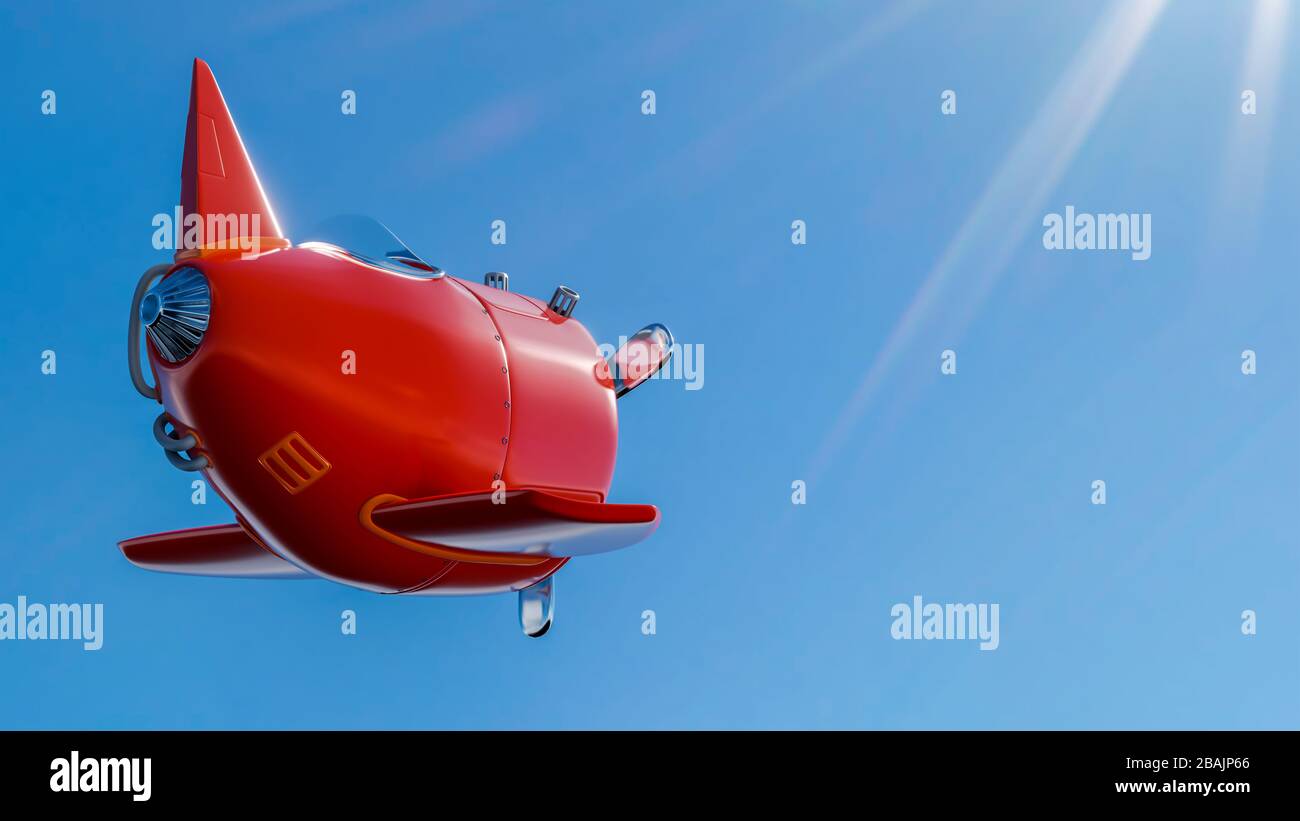 Modern jet cartoon hi-res stock photography and images - Alamy