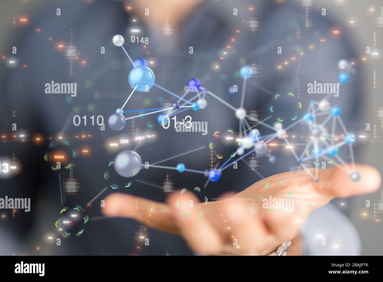 A internet net and data digital concept Stock Photo - Alamy