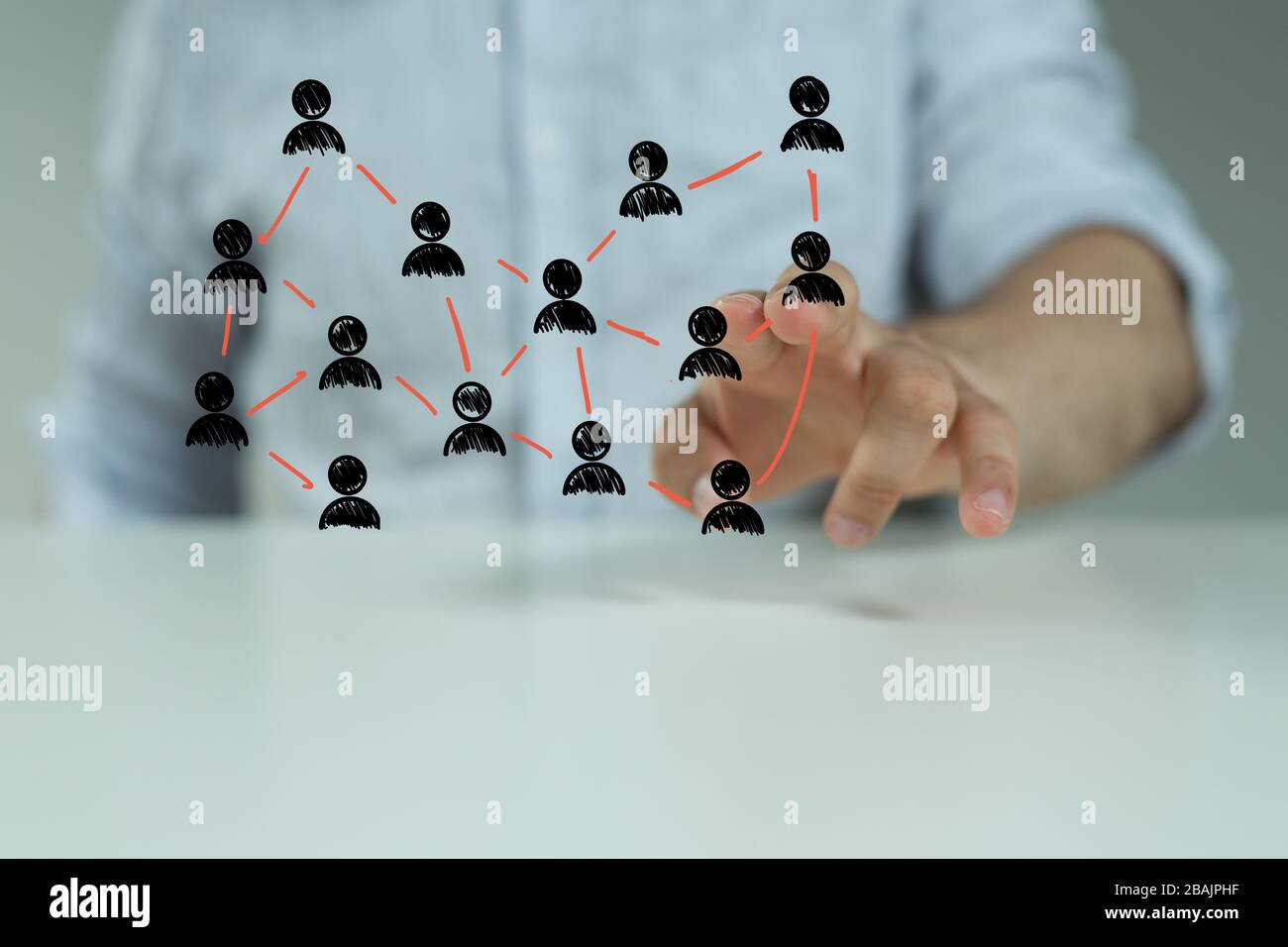A team work connection digital concept Stock Photo - Alamy