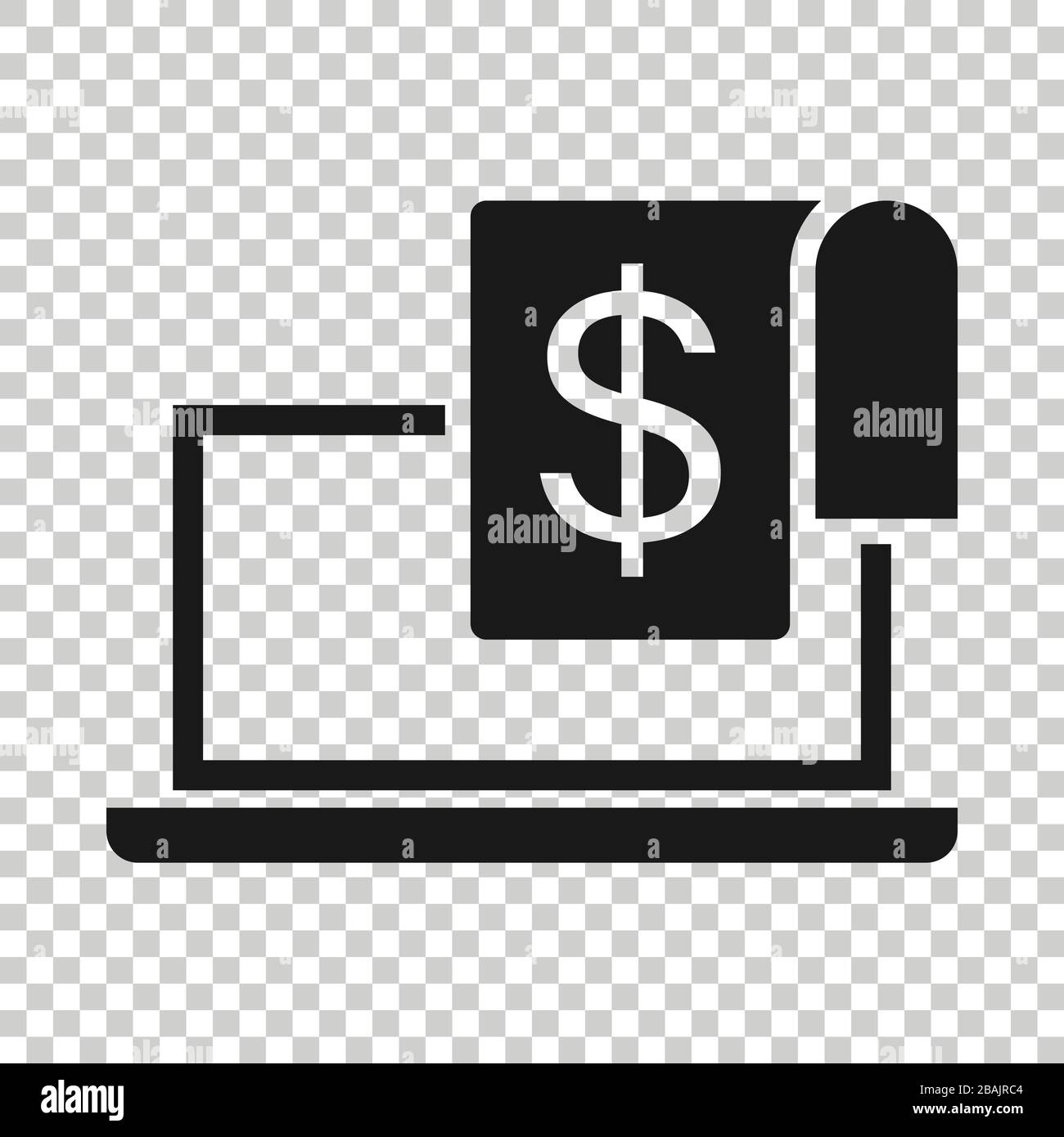 Dollar sign computer screen Stock Vector Images - Alamy