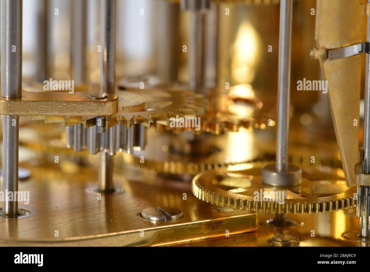 Open clock mechanism in detail Stock Photo - Alamy