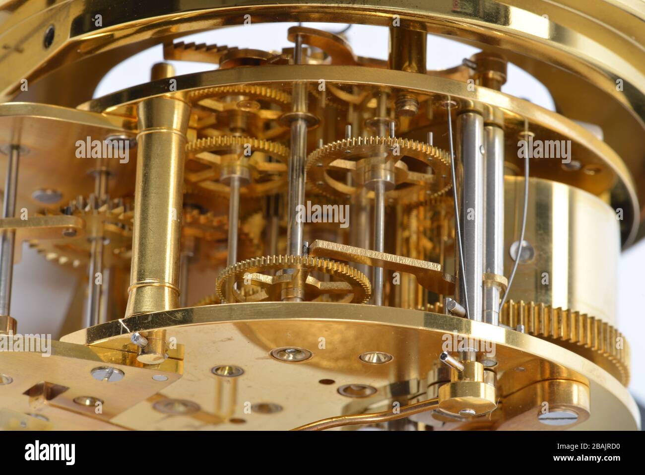 Open clock mechanism in detail Stock Photo - Alamy